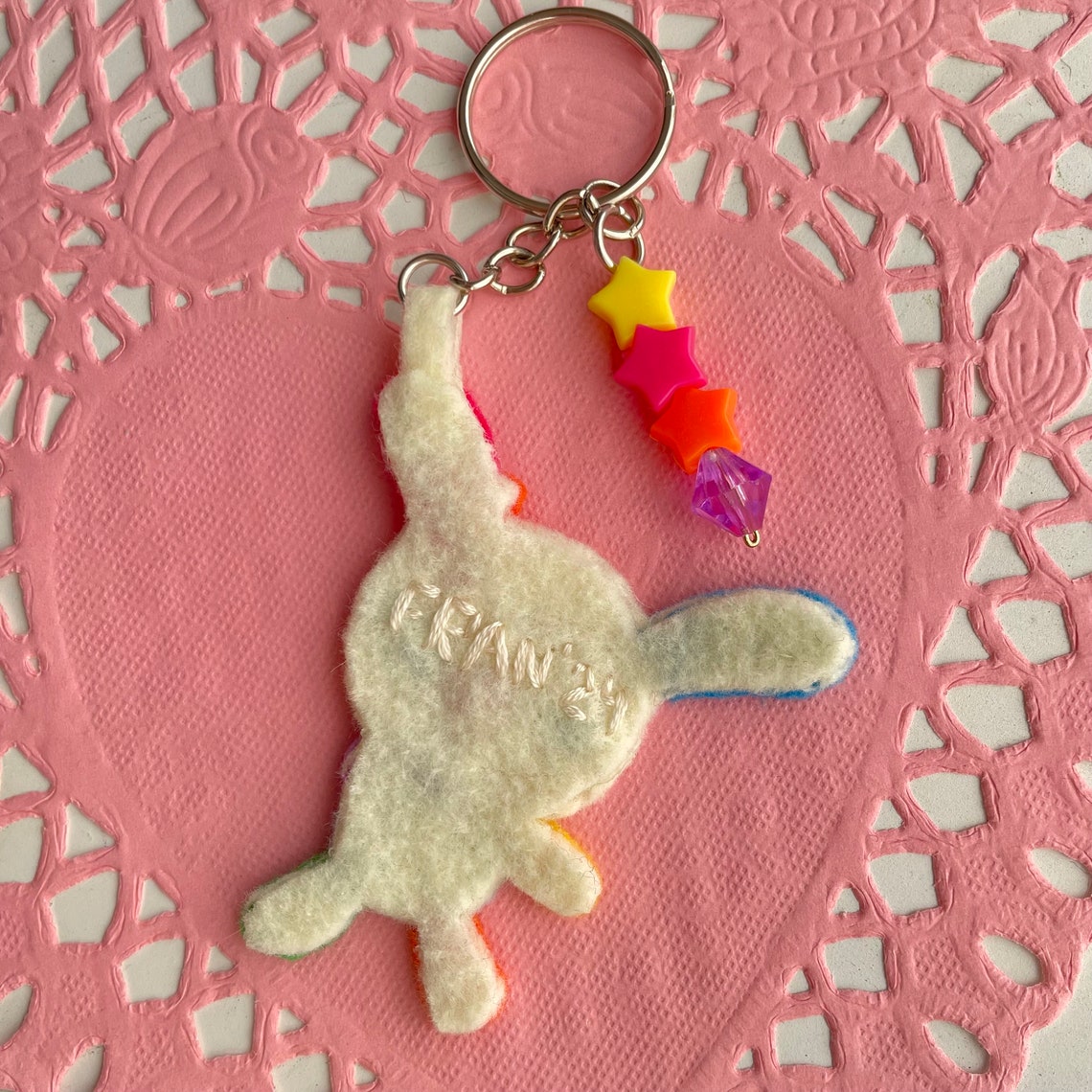 Springtime Usahana Handmade Felt Keychain - Etsy