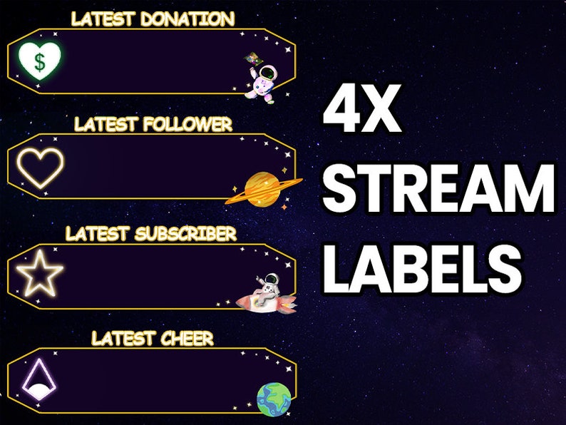 Space Label, Stream Label, Twitch Label, Latest Follower, Latest ...