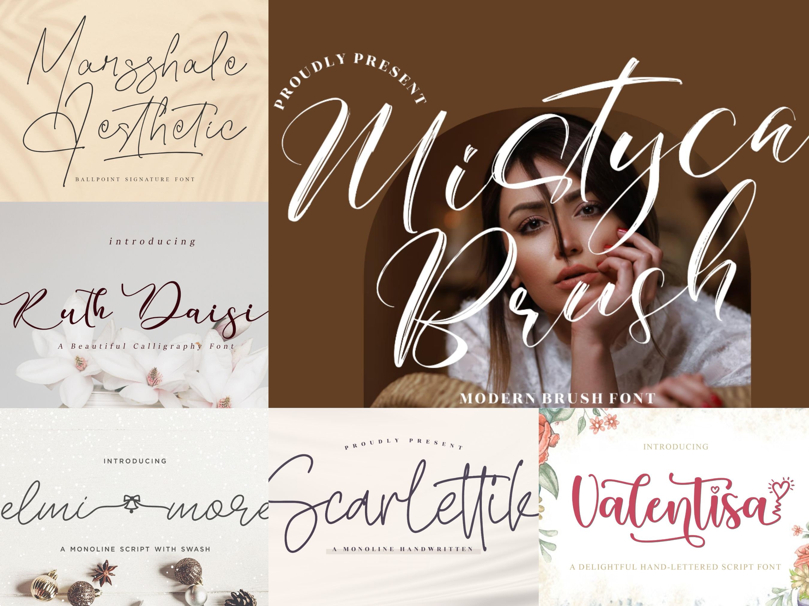 Handlettered Font Bundle Handwritten Font, Calligraphy Font, Script Font, Modern Design Font ...