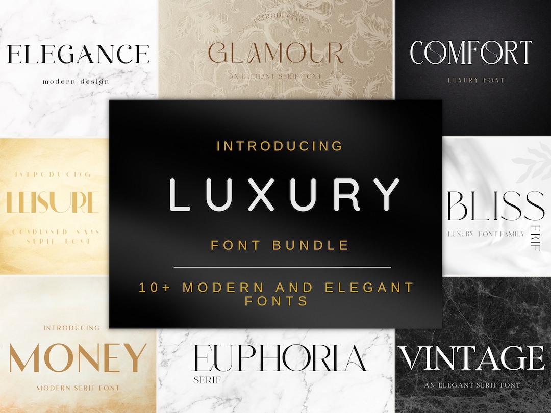 Luxury Fonts, Canva Font, Modern Design Font for Business Cards, Fonts ...