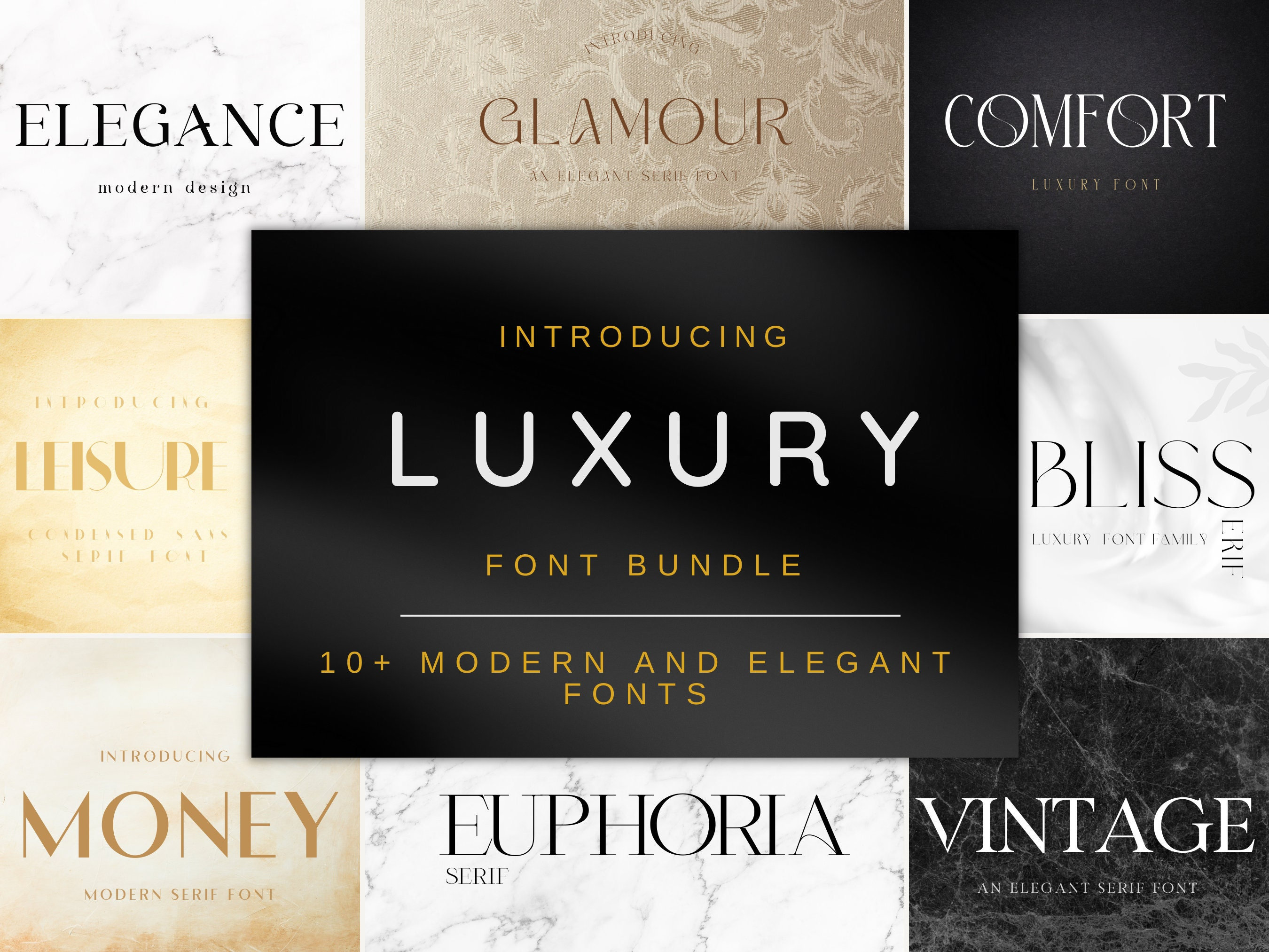 Luxury Fonts, Canva Font, Modern Design Font for Business Cards, Fonts ...