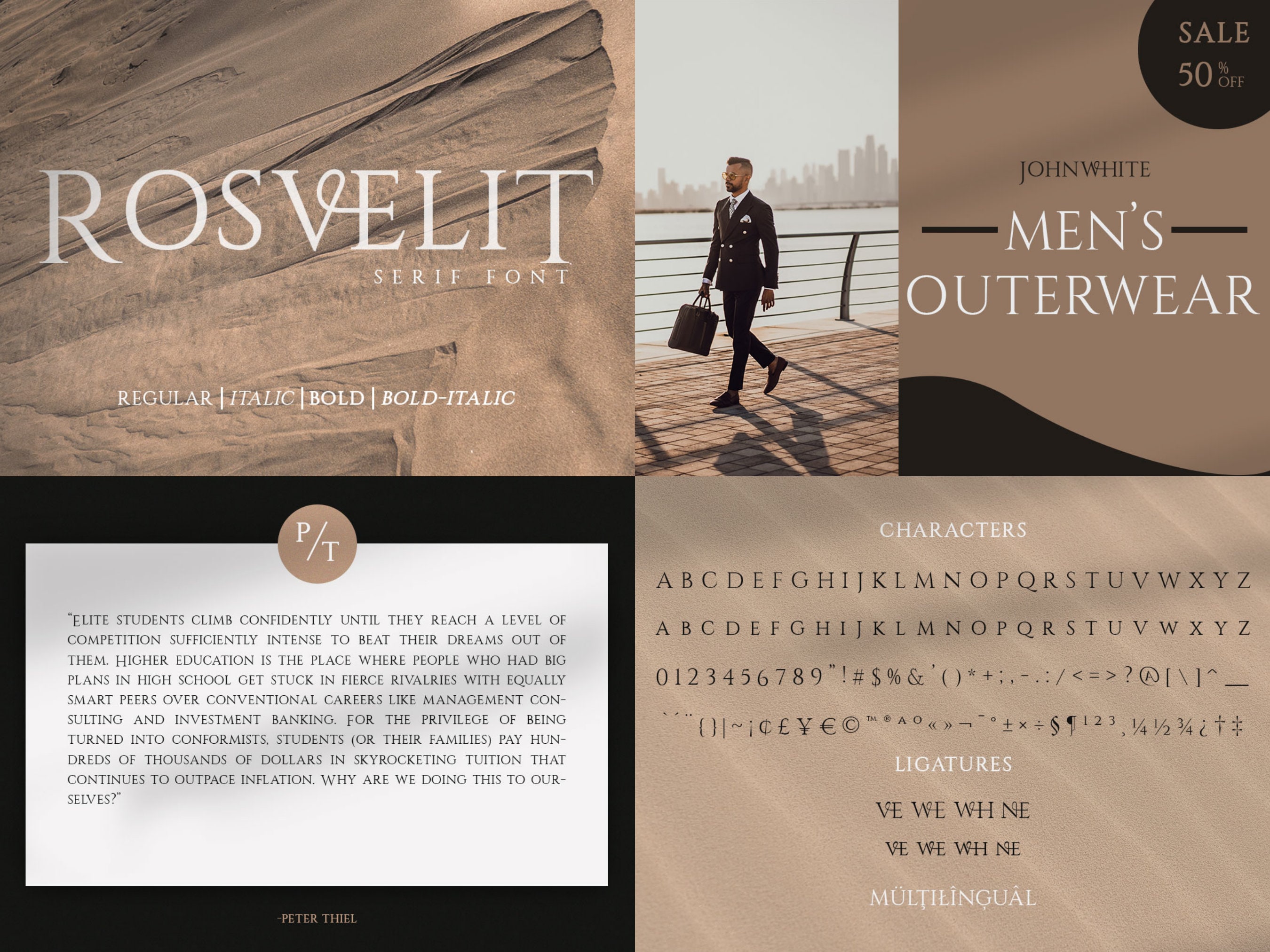 15 in 1 Luxury & Classy Modern Font Bundle - Font Bundle, Elegant Font ...