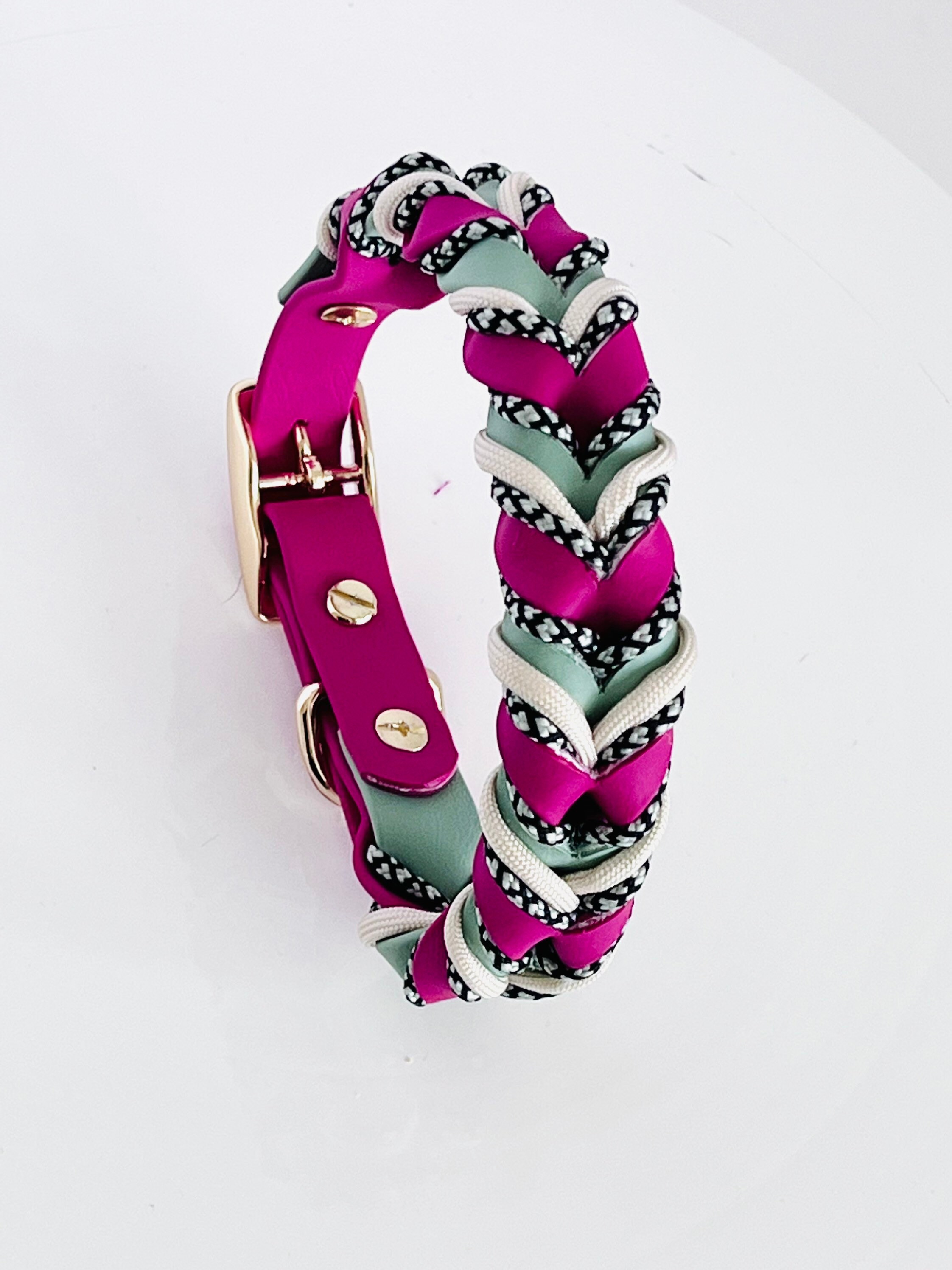 Braided Biothane Paracord Collar | Mothersday Gift| Durable Handmade ...