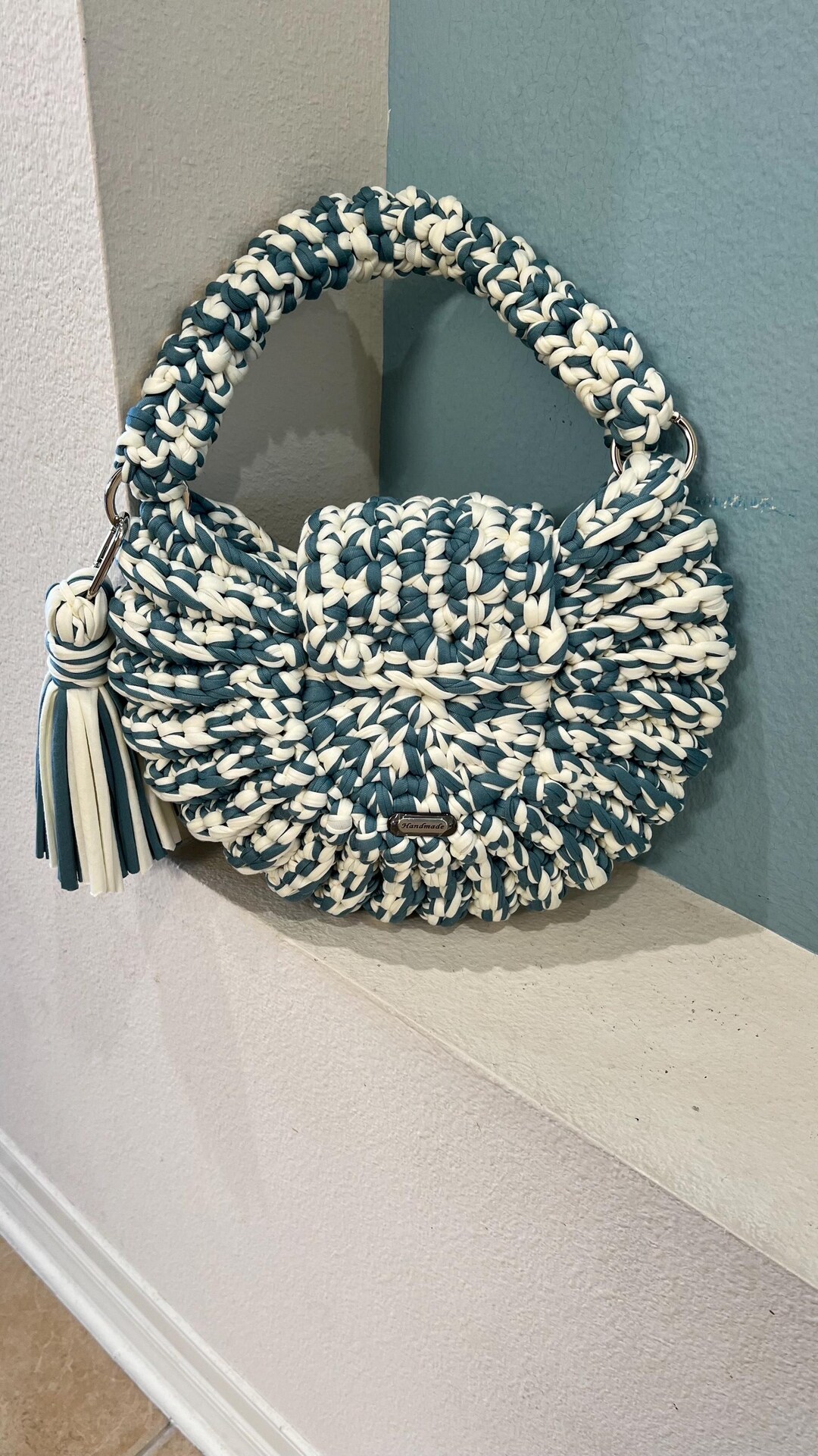 Oreo Bag/ Seashell Bag/ Two Color Crochet Handbag /shoulder Bag ...