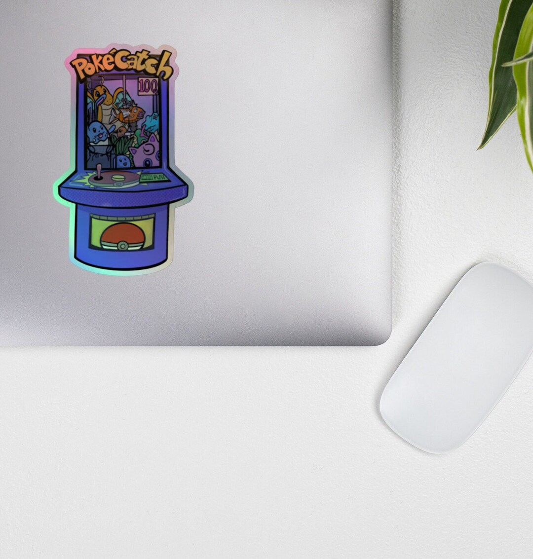 Holographic Pocket Monster UFO Catcher Sticker - Etsy