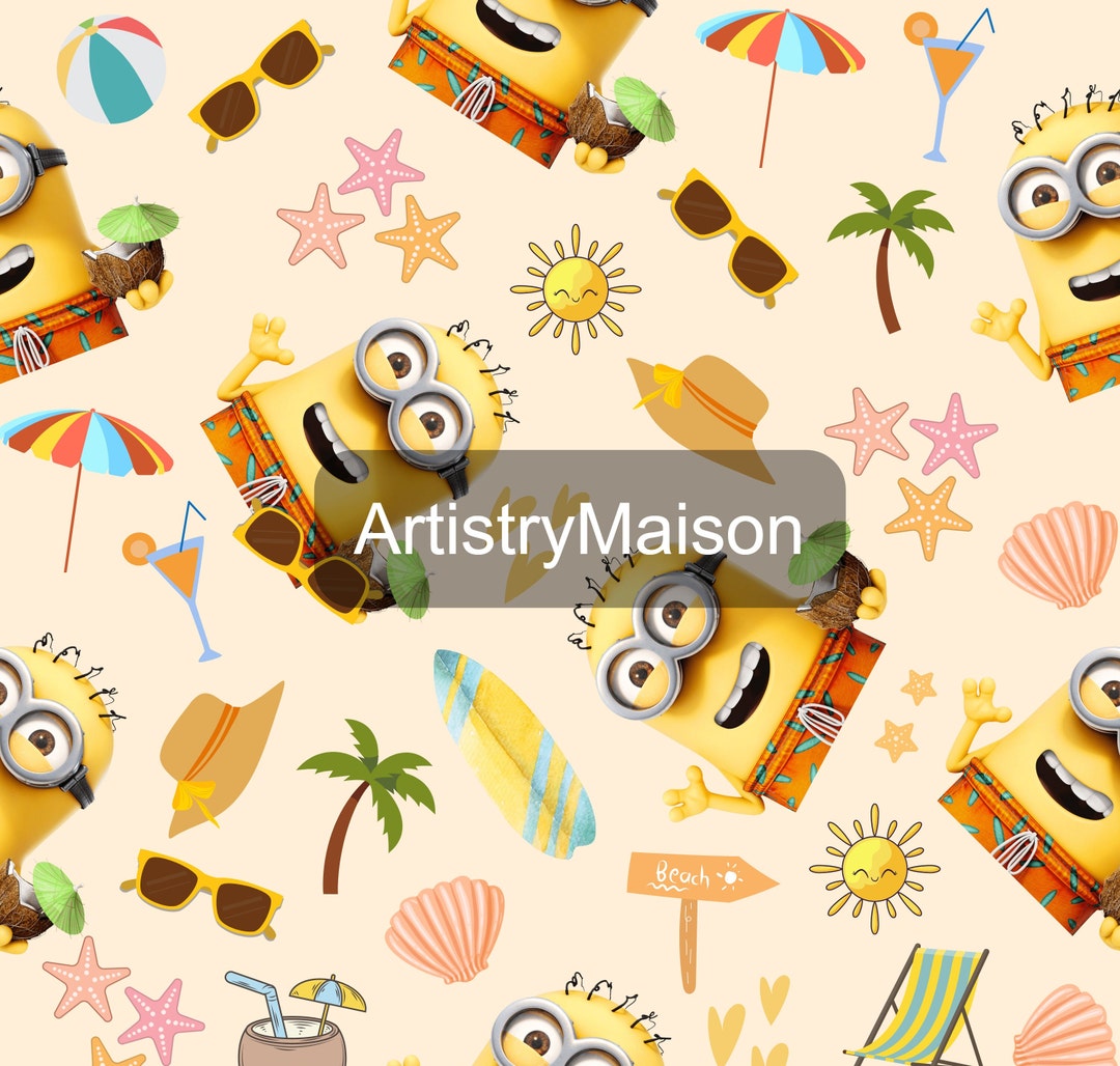 Minions Digital Paper Minions Seamless File Minions Sublimation File ...