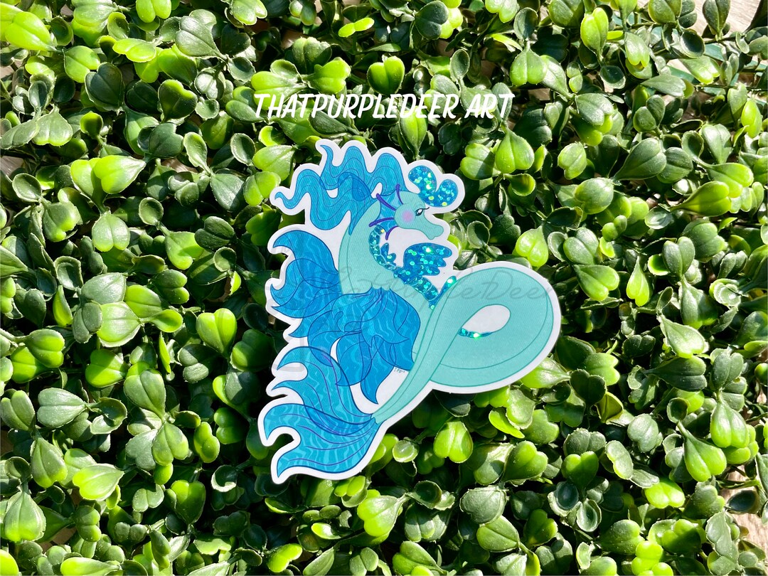 Splash Dragon Webkinz Sparkle Vinyl Sticker - Etsy