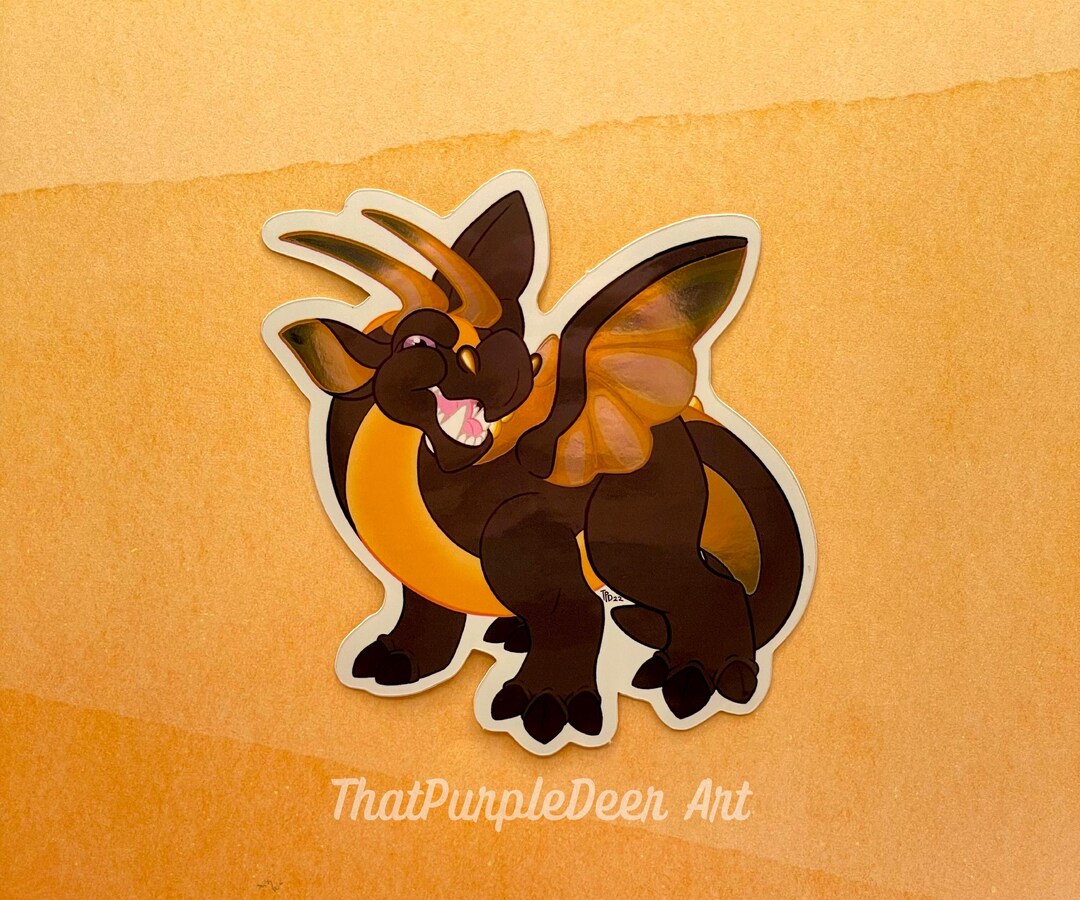 Lava Dragon Webkinz Mirror Vinyl Sticker - Etsy