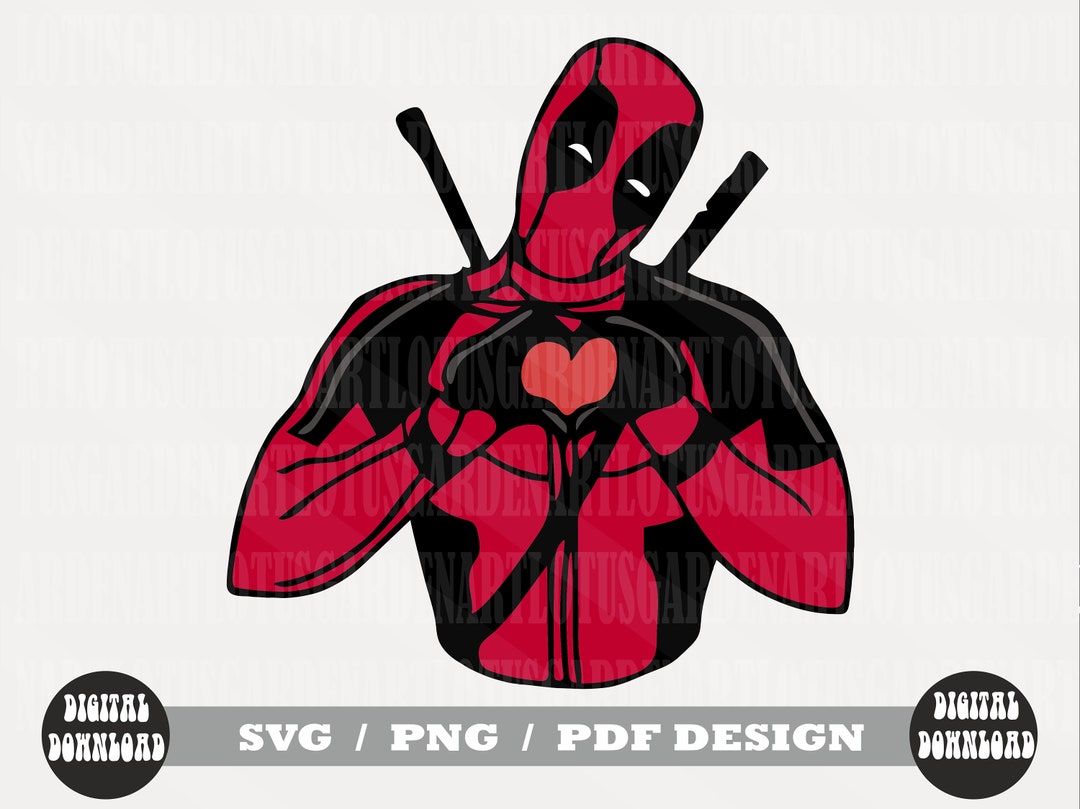 Deadpool Svg Deadpool Valentines Day Svg Deadpool Layered - Etsy