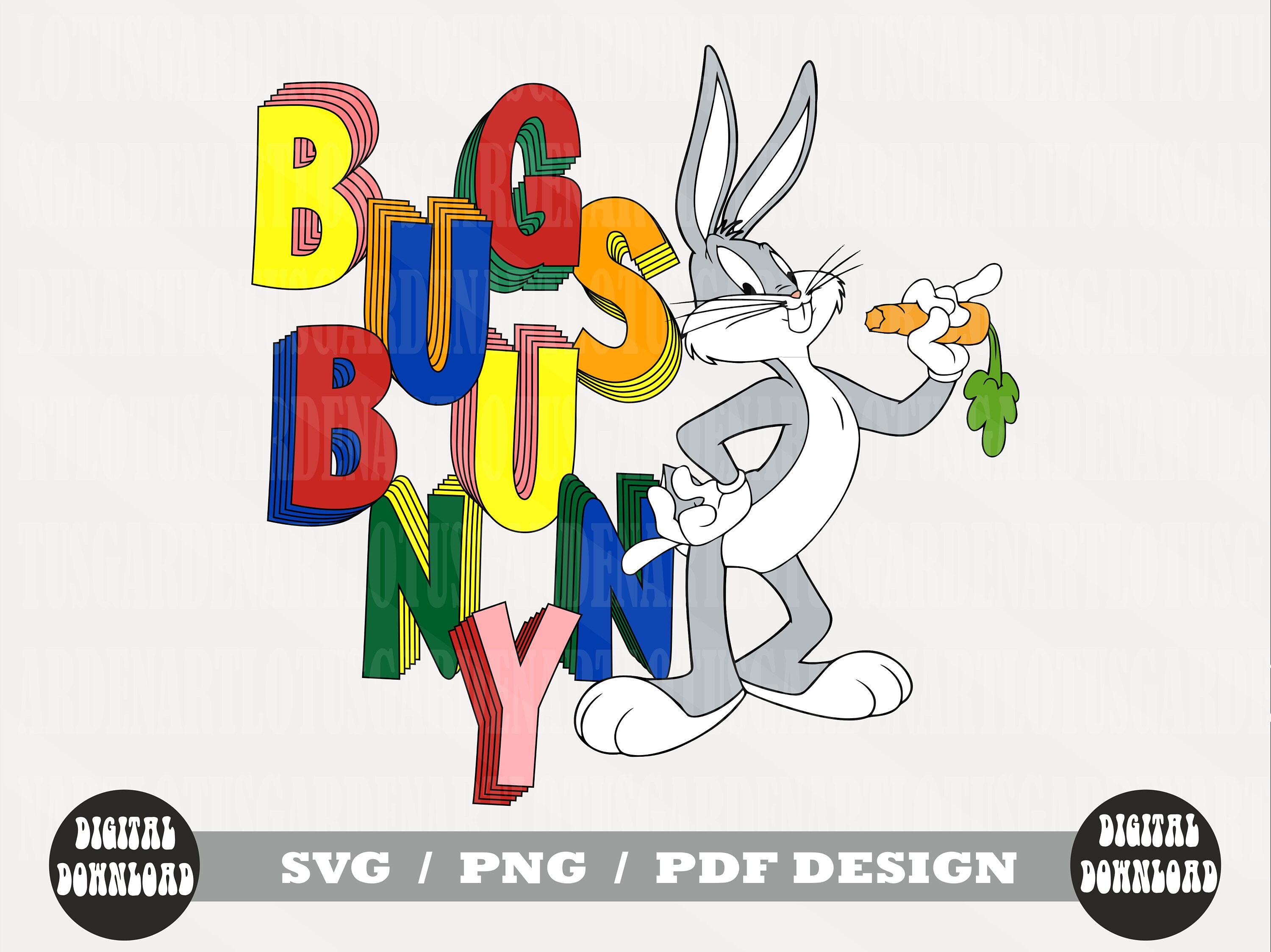 Bugs Bunny Svg Png Pdf, Cartoon Clipart, Cartoon Svg, Character Svg, - Etsy