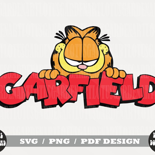Garfield Svg - Etsy