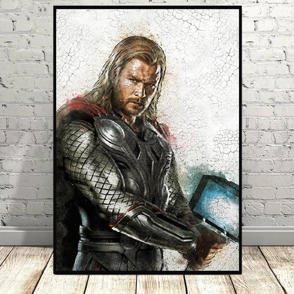 Marvel Movie Avengers wall Art Poster Superhero Modern Vertical Poster ...