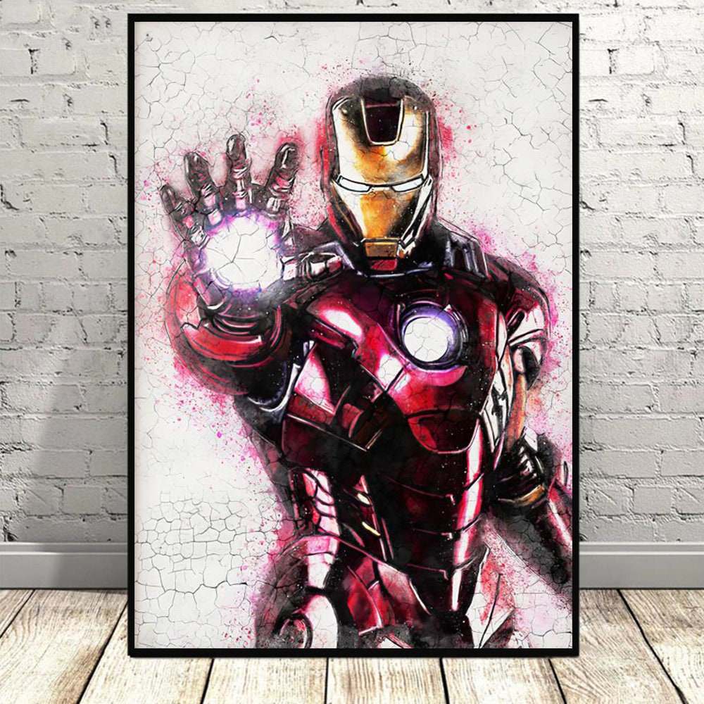 Marvel Movie Avengers wall Art Poster Superhero Modern Vertical Poster ...