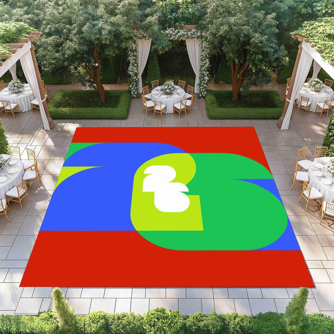 Custom Wedding Dance Floor Wrap, Personalized Vinyl Decal for Weddings ...