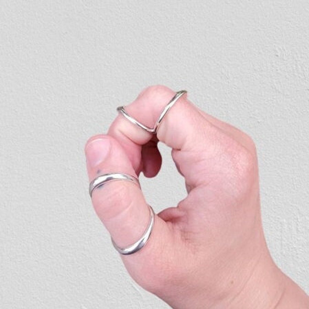 Sterling Silver Swan Splint Ring Adjustable for PIP or DIP Joint Swan ...