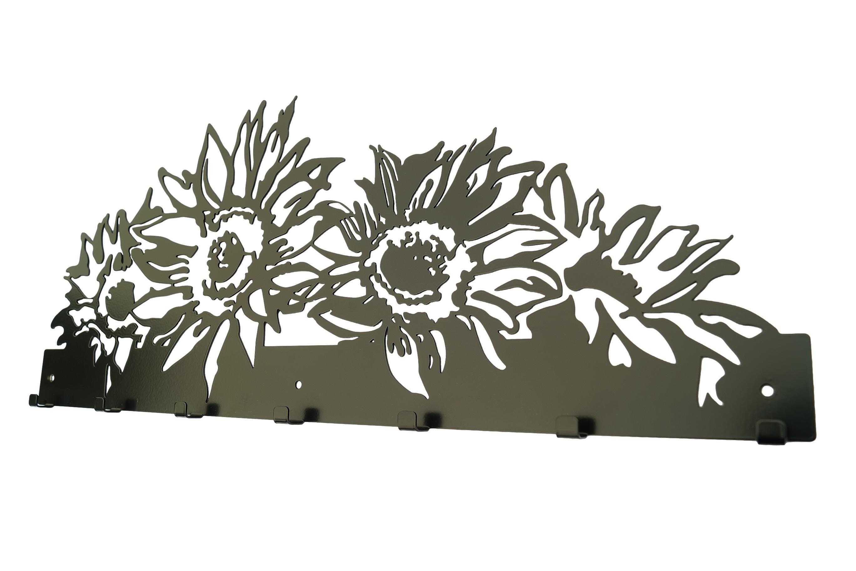 FLOWERS Wall Hangers With Hooks. Svg, Dxf, Ai Files. for Plasma or ...