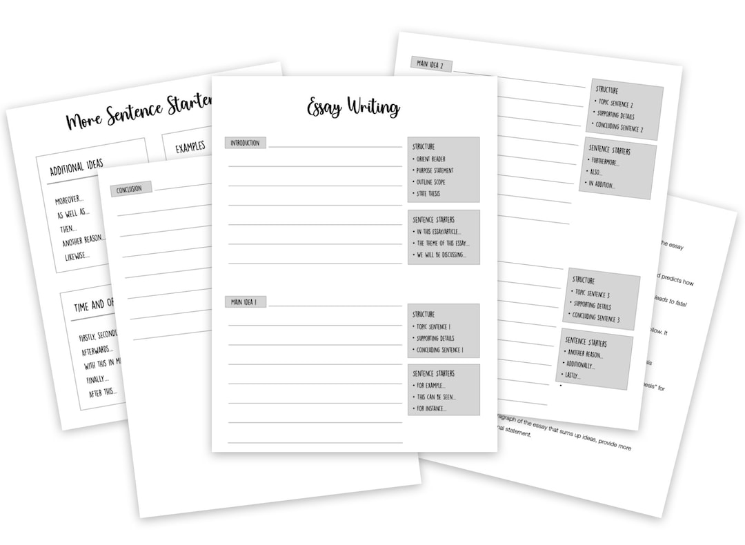 Essay Writing Bundle for Elementary and Middle School - Etsy
