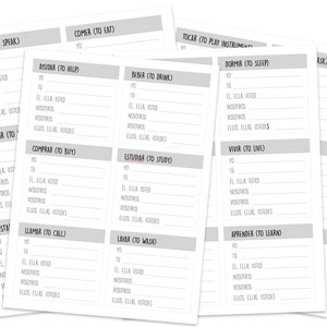 Common Spanish Verbs Conjugation Chart and Worksheets for Middle School ...