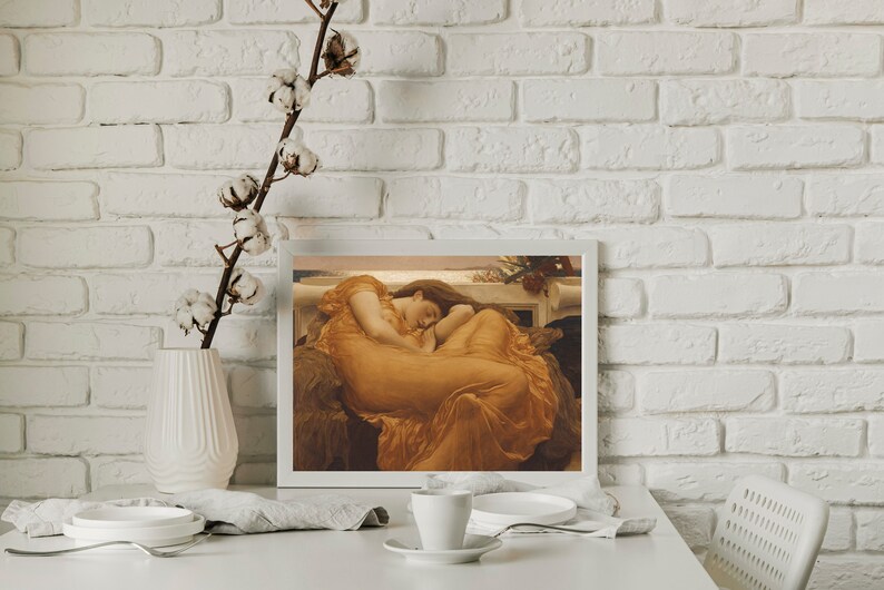 Antique Woman Portrait Print | Lady in Yellow Dress (digital Download ...