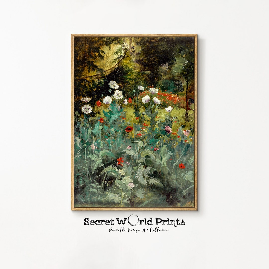 Vintage Spring Printable Wall Art Antique Spring Landscape - Etsy