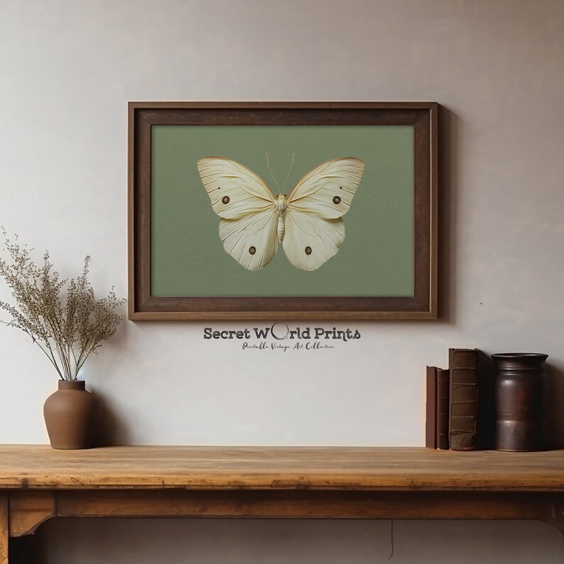 Vintage Butterfly Print Set: Antique Insect Gallery Wall Art (digital ...