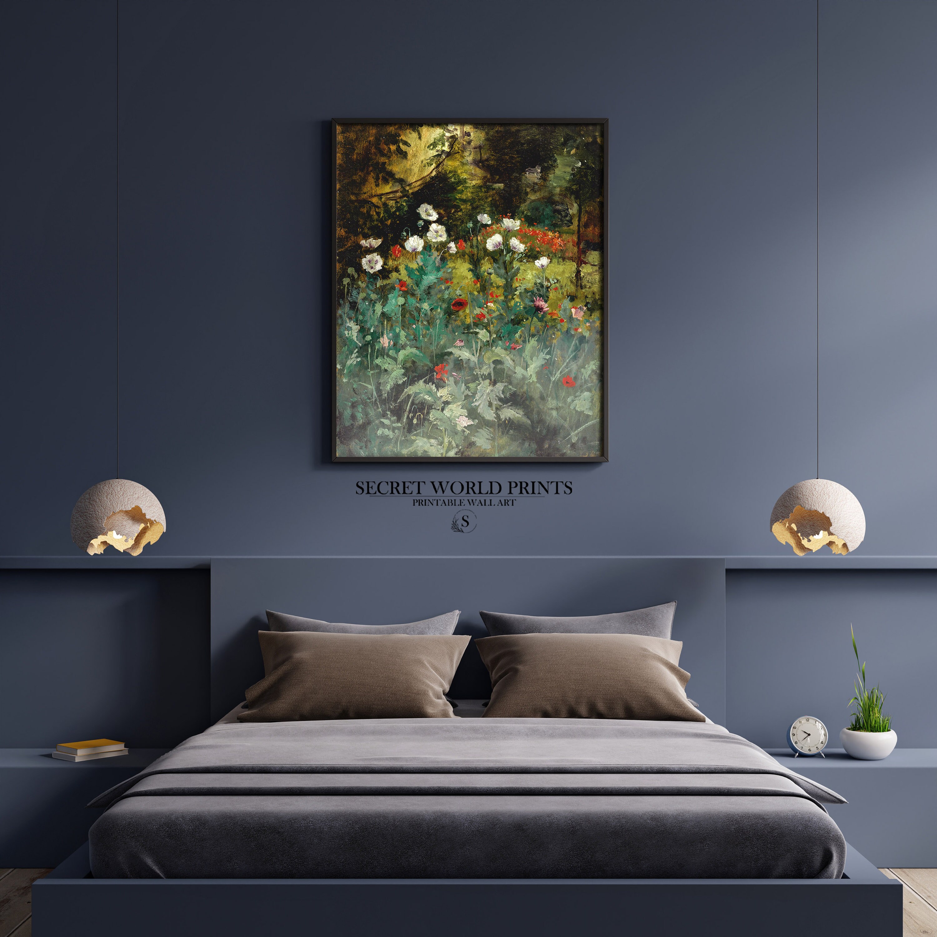 Vintage Spring Printable Wall Art Antique Spring Landscape - Etsy