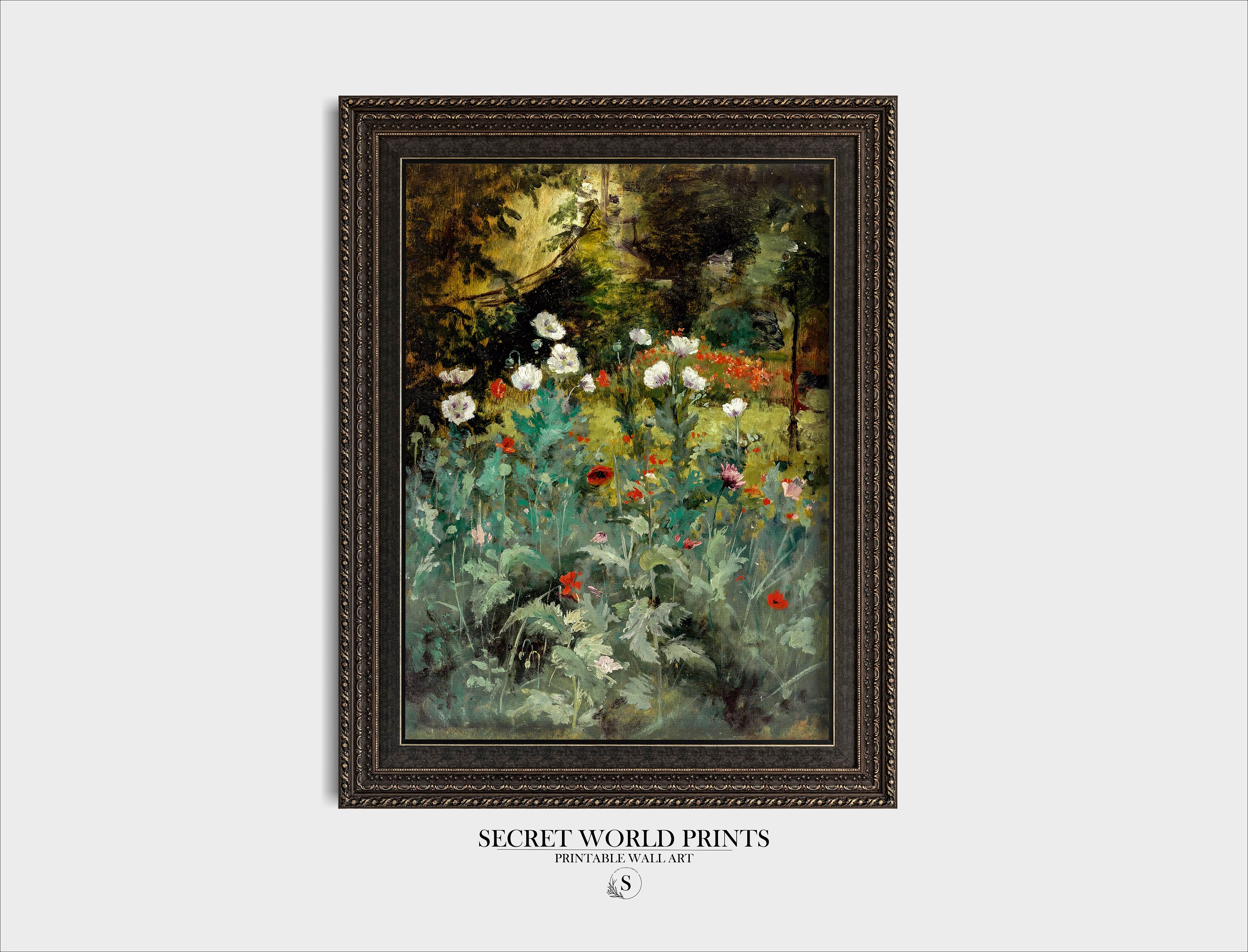 Vintage Spring Printable Wall Art Antique Spring Landscape - Etsy