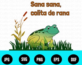Sana Sana Colita De Rana PNG JPEG - Etsy