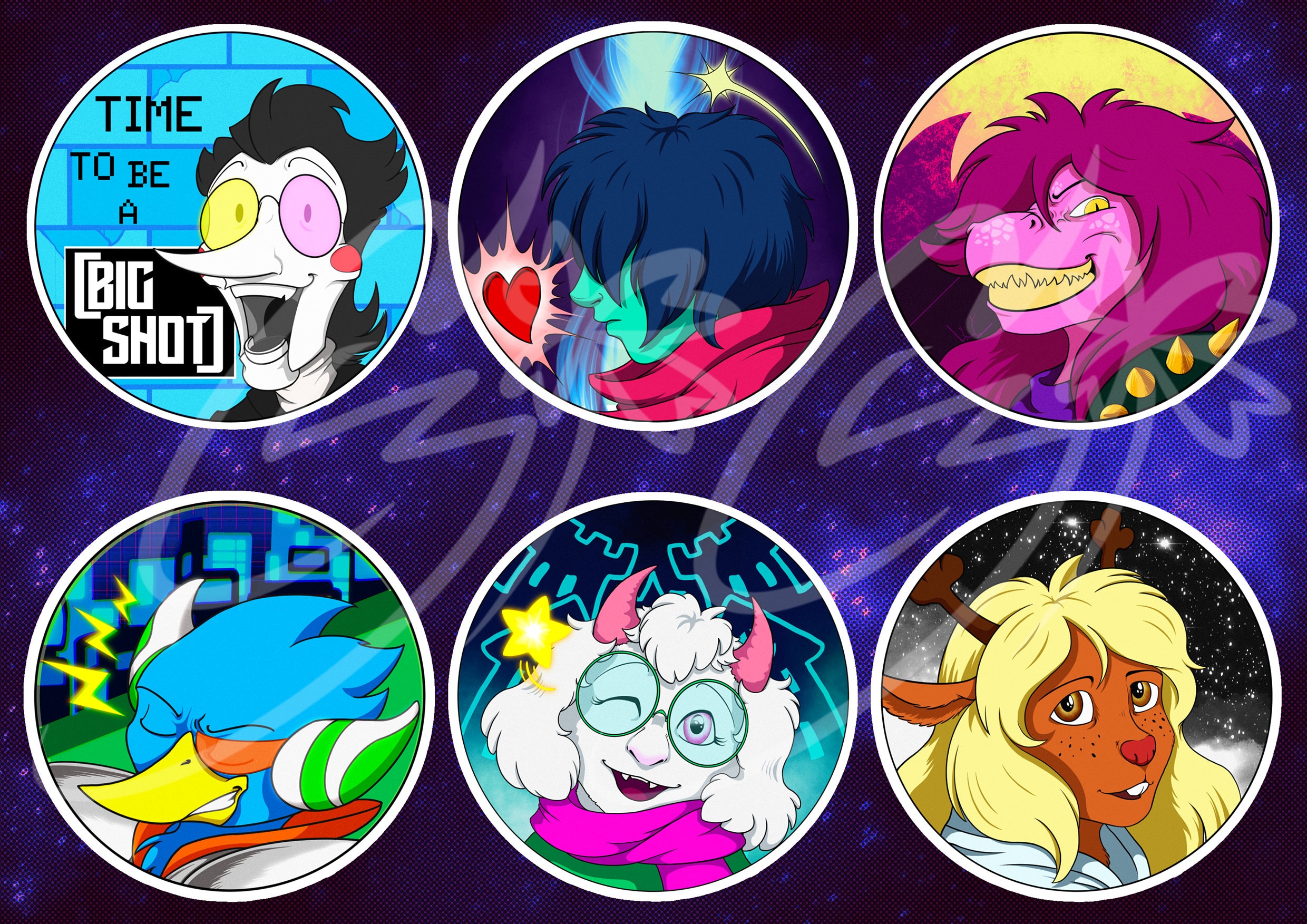Badge Deltarune Spamton, Kris, Susie, Birdly, Ralsei, Noëlle - Etsy