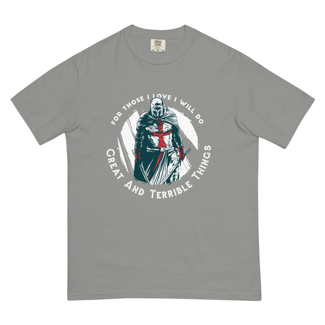 Knight Templar T-shirt, Dnd Shirt, Paladin Tee Shirt, D&D Shirt ...