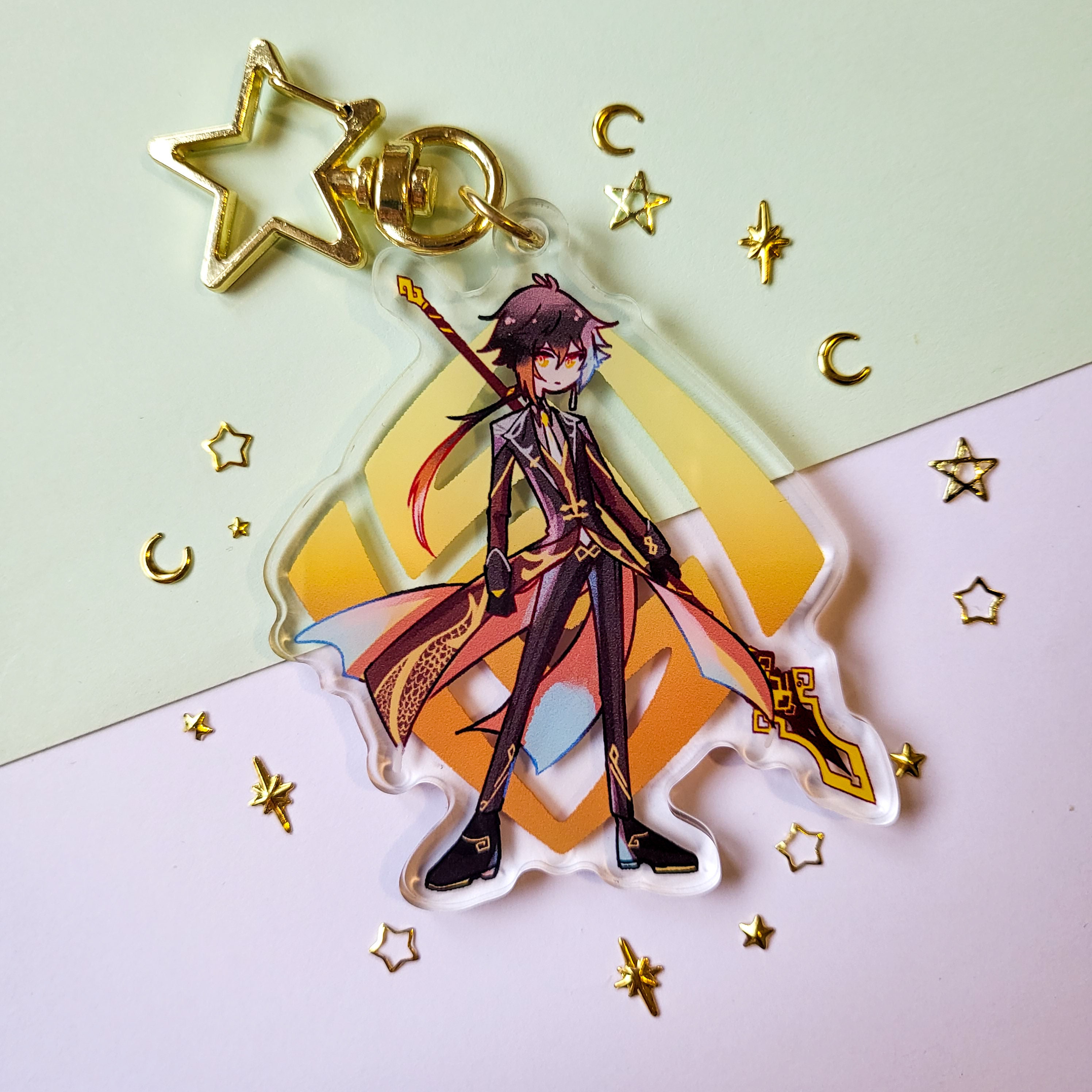GENSHIN IMPACT Keychains - Etsy