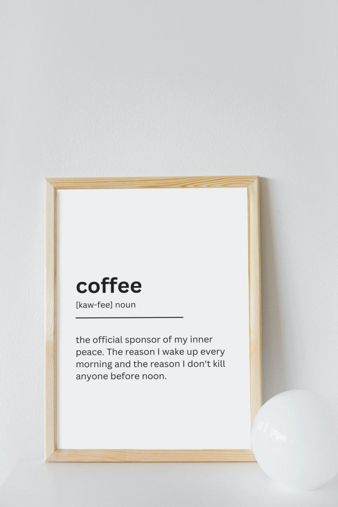 Unique Coffee Word Definition Digital Art Print for Coffee - Etsy
