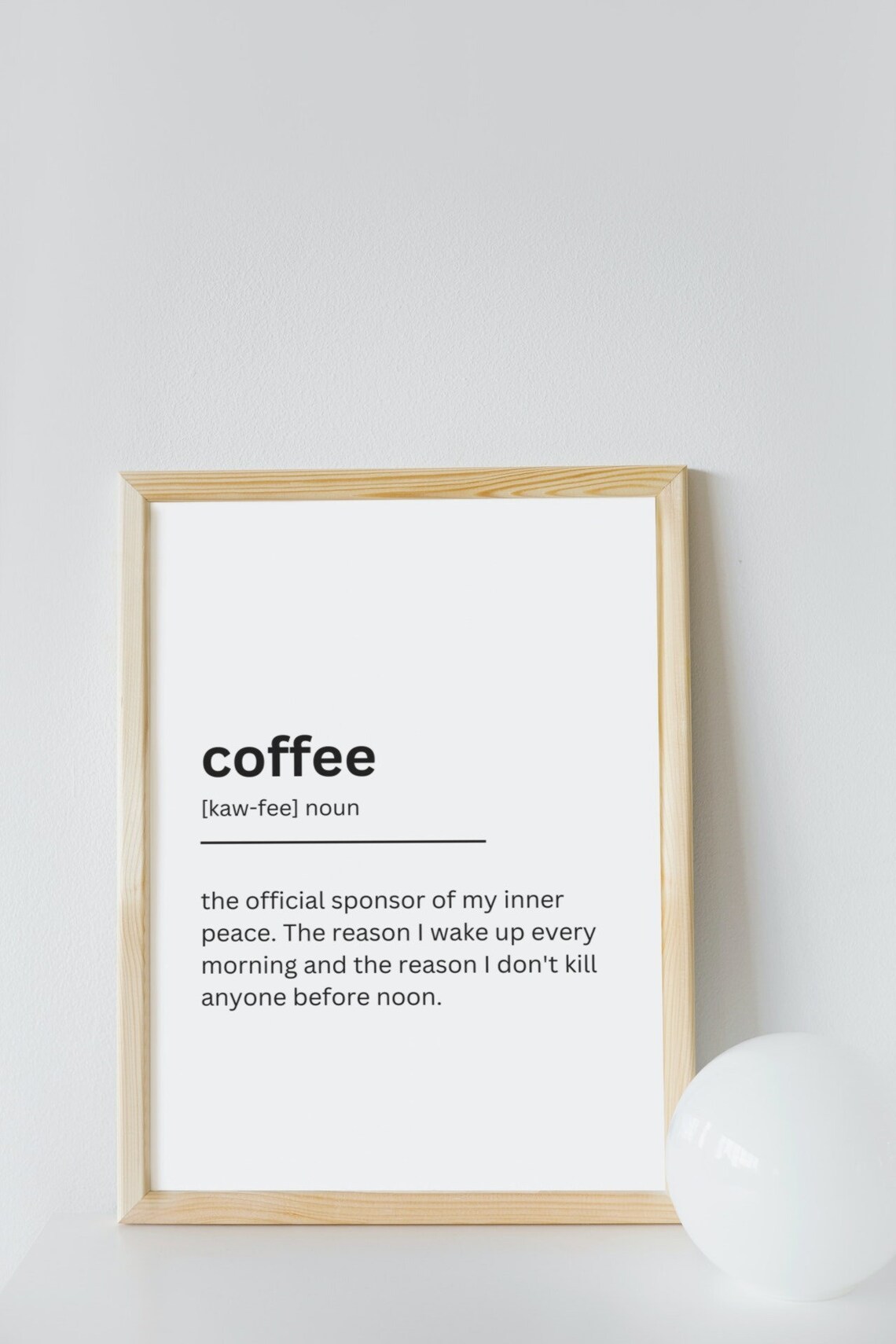Unique Coffee Word Definition Digital Art Print for Coffee - Etsy