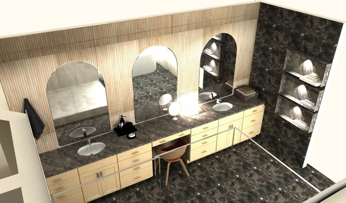 Custom Cabinet Design, Kitchen Renderings, Bathroom Design, Cabinet ...