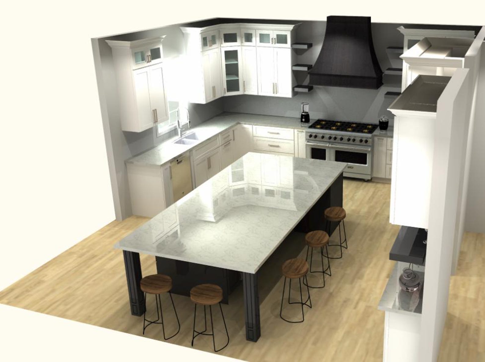 Custom Cabinet Design, Kitchen Renderings, Bathroom Design, Cabinet ...