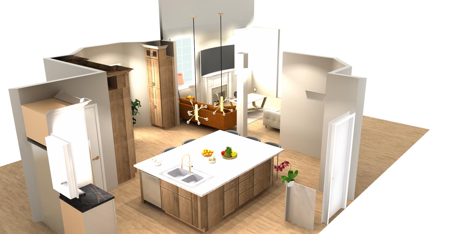 Custom Cabinet Design, Kitchen Renderings, Bathroom Design, Cabinet ...