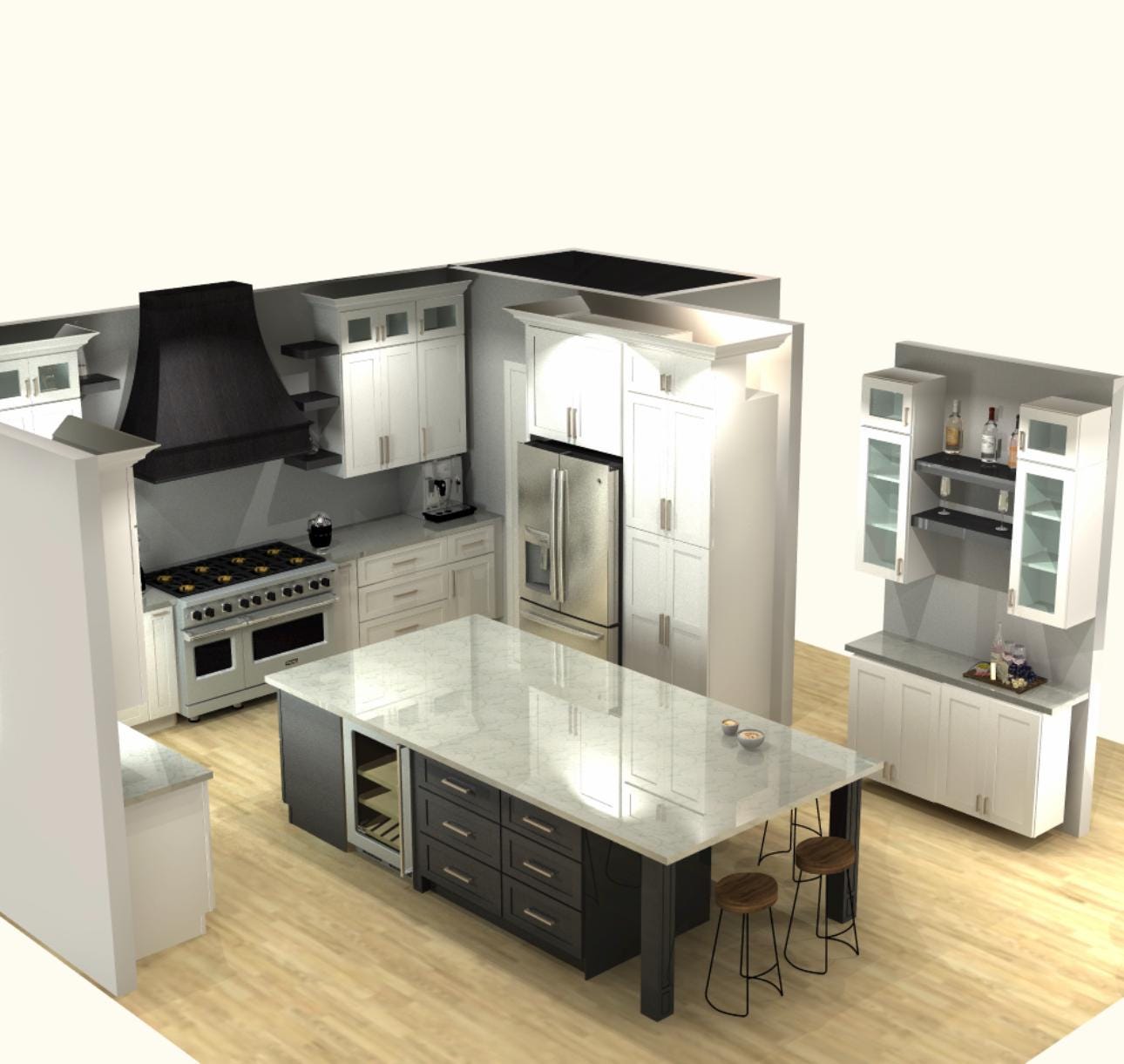 Custom Cabinet Design, Kitchen Renderings, Bathroom Design, Cabinet ...