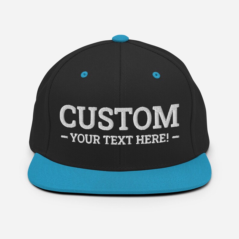 Embroidered Custom Text Hat Custom Logo Hat Customized Cap - Etsy