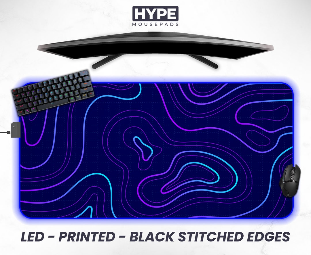 RGB Desk Mat XXL Mousepad LED Deskpad Large Mouse Pad Rgb Xl Deskmat ...