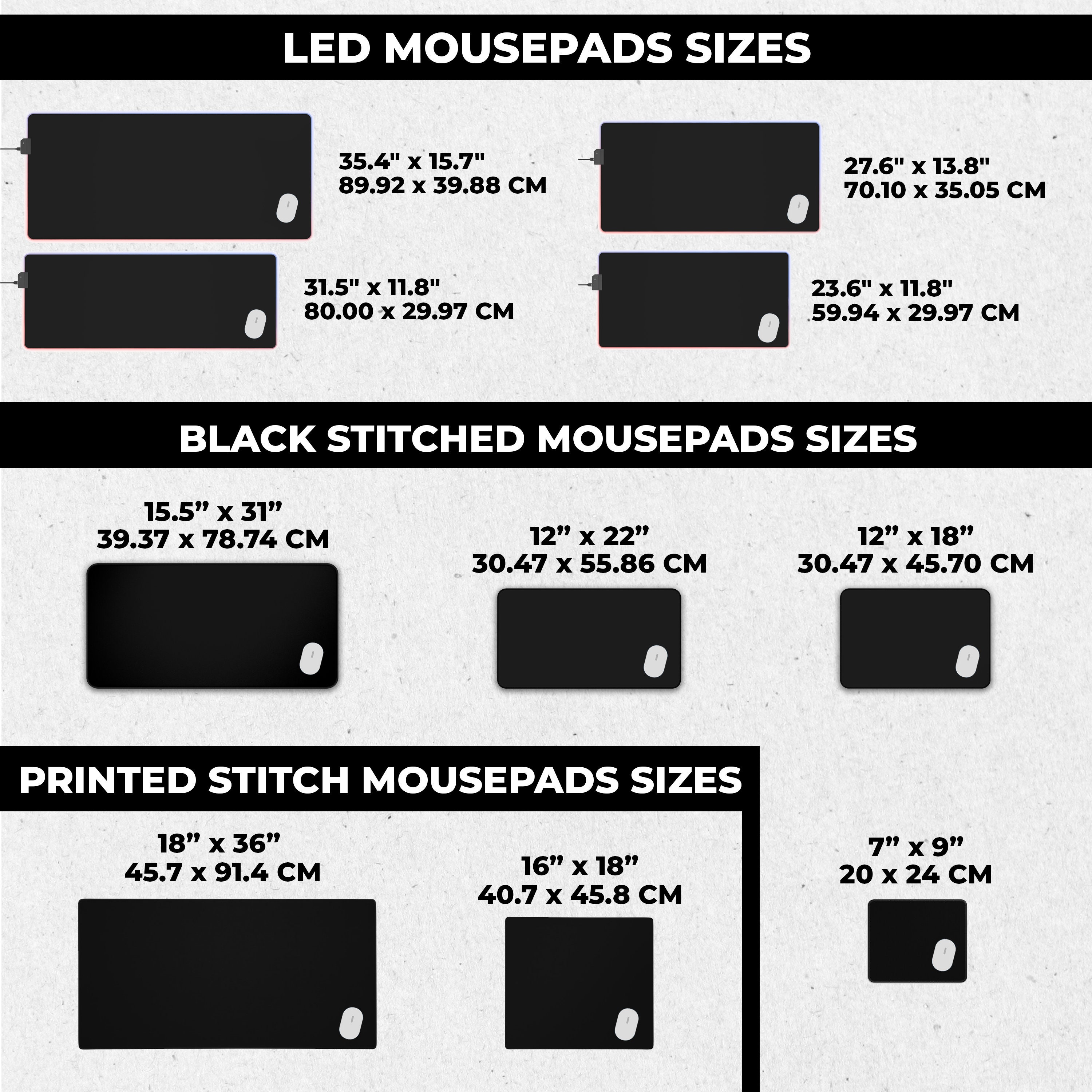Personalized Extra Large Desk Mat RGB LED Custom Gaming Mousepad Xxl ...