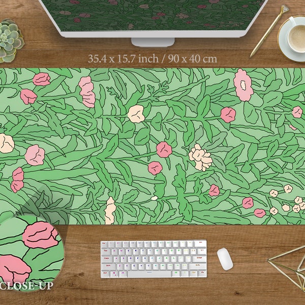 Green Desk Mat - Etsy