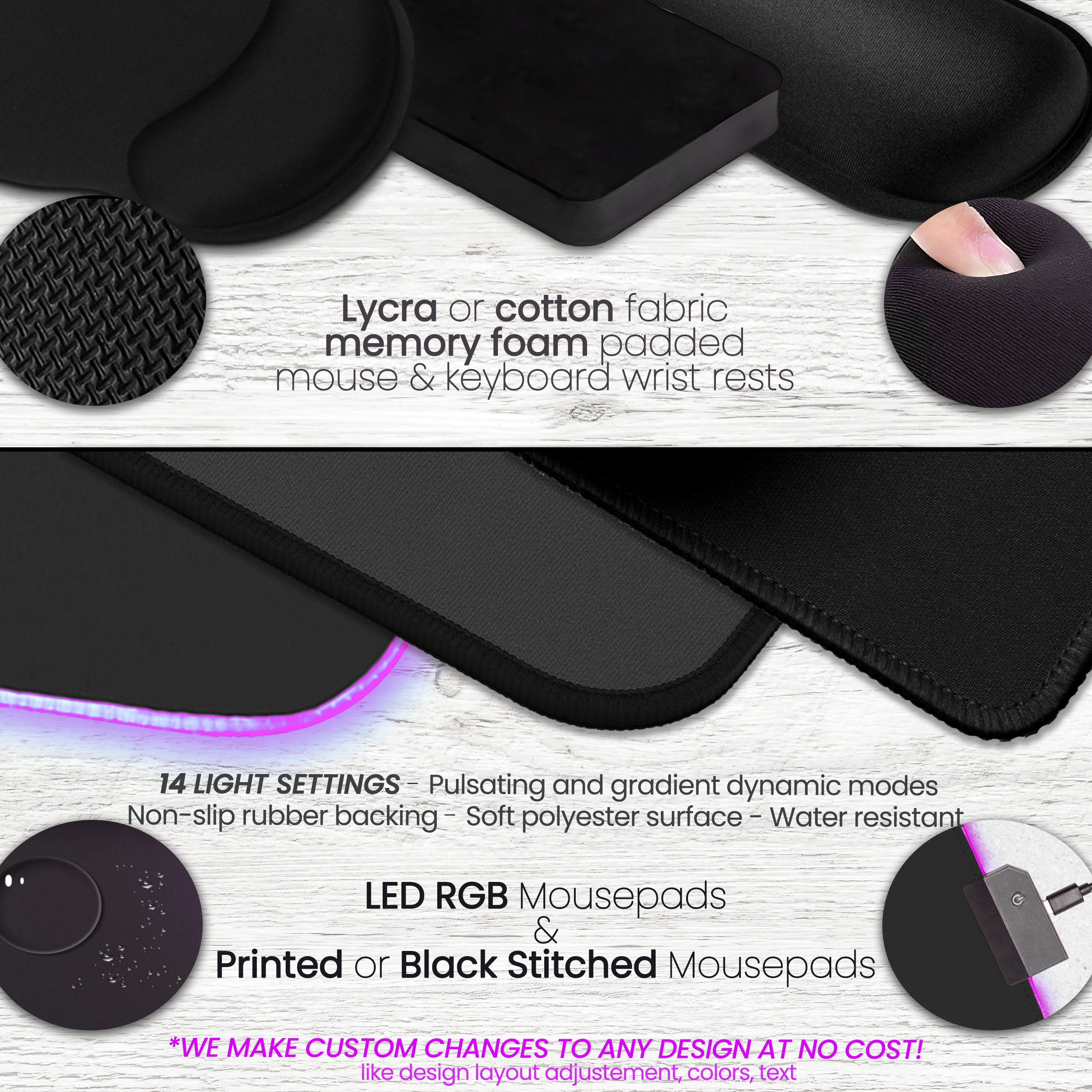 Celestial Desk Mat Pink Cute Mousepad Moon Phases Deskmat, Witchy ...