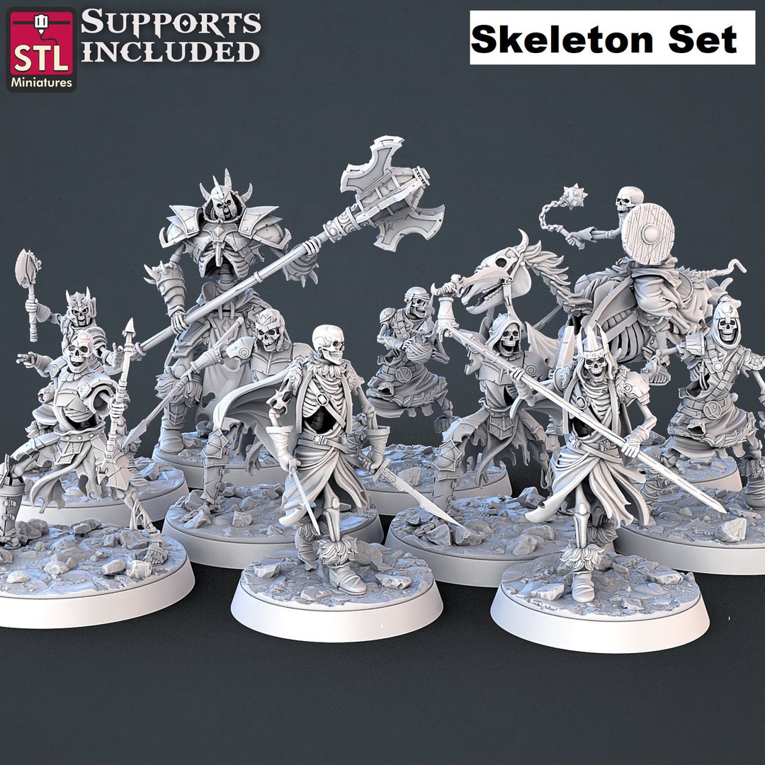 Skeleton Kit Modular Warriors Riders King Dnd - Etsy