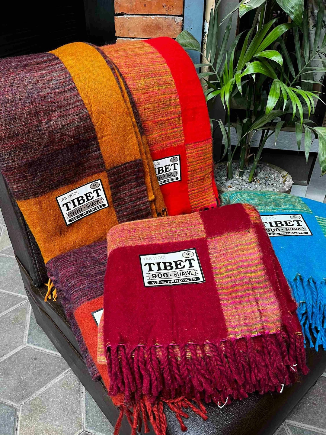 255x120 Cm, Traditional Tibetan YAK WOOL BLANKETS, Incredible Warm ...