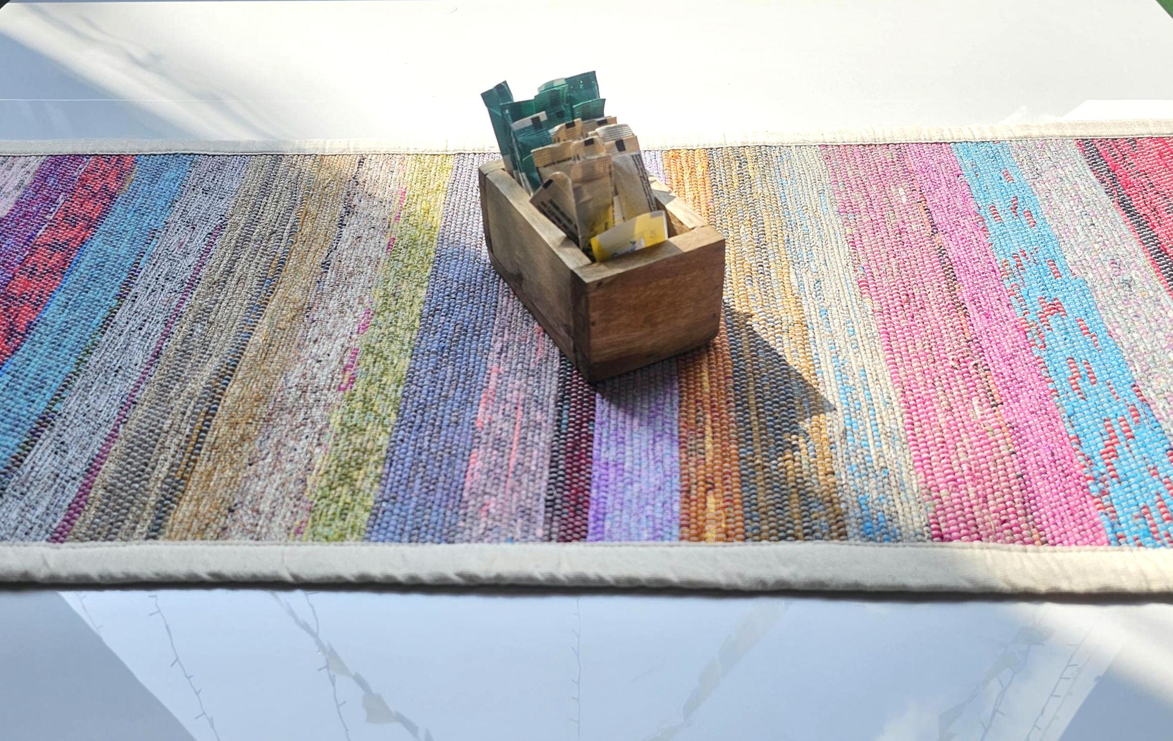 UPCYCLED TABLE RUNNER, Handmade From Local Women in a Fairtrade in ...