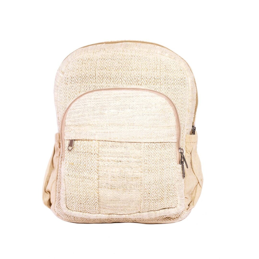 Natural HEMP Backpack for School/office/outdoor/travel, Handmade by ...