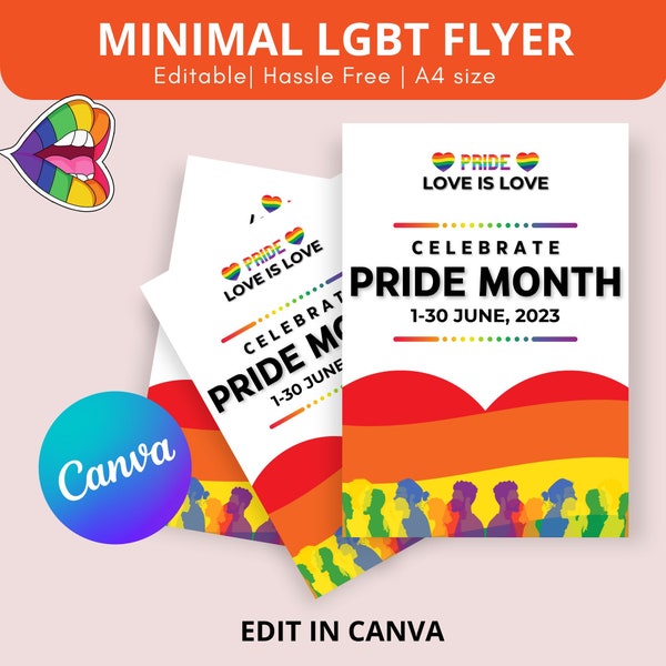 Lgbt Poster Template - Etsy