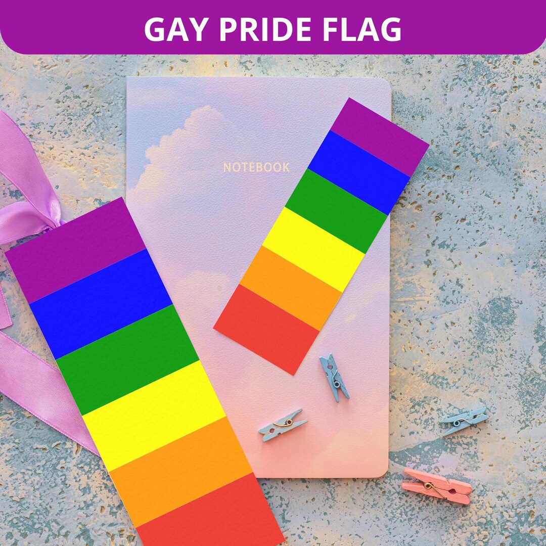 Gay Pride Bookmark , Pure Paper Texture , Bookish Bookmarks Pride ...