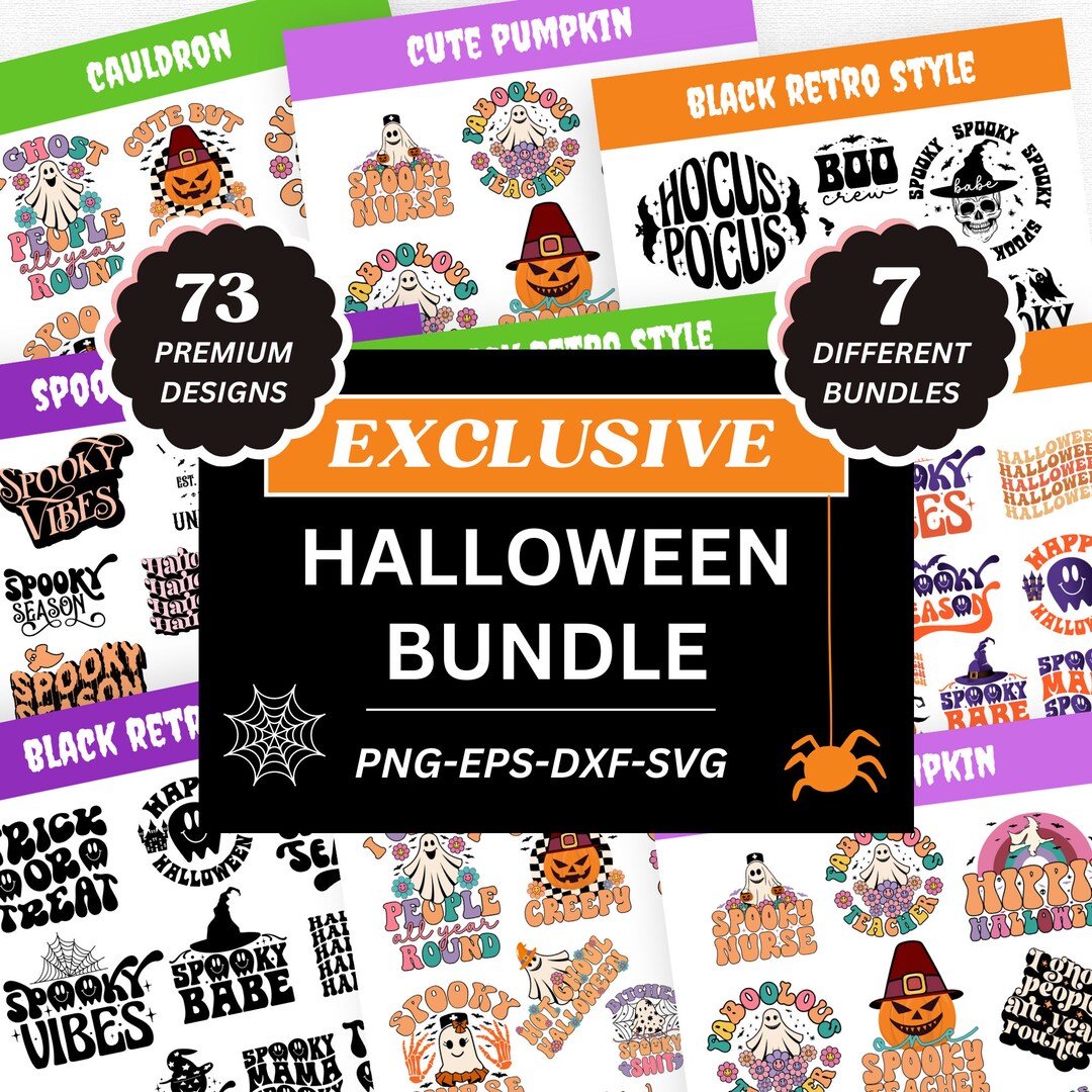 Fall Svg, Halloween Svg Bundle, Fall SVG Bundle, Autumn Clipart, Autumn ...