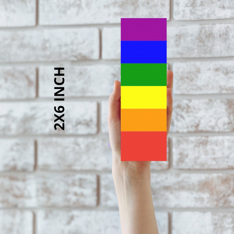 Gay Pride Bookmark , Pure Paper Texture , Bookish Bookmarks Pride ...